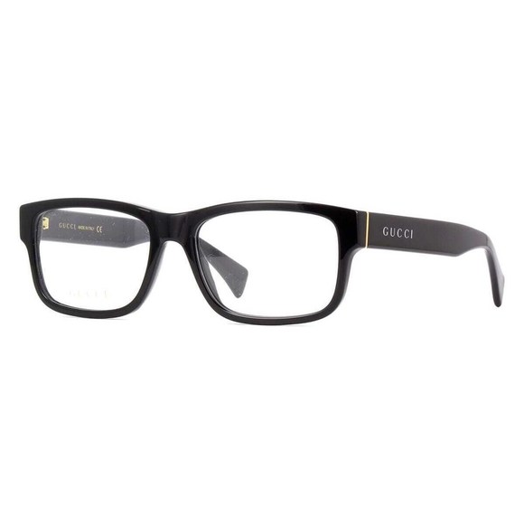 Gucci | Accessories | Gucci Square Eyeglasses Gg141o04 Shiny Black ...